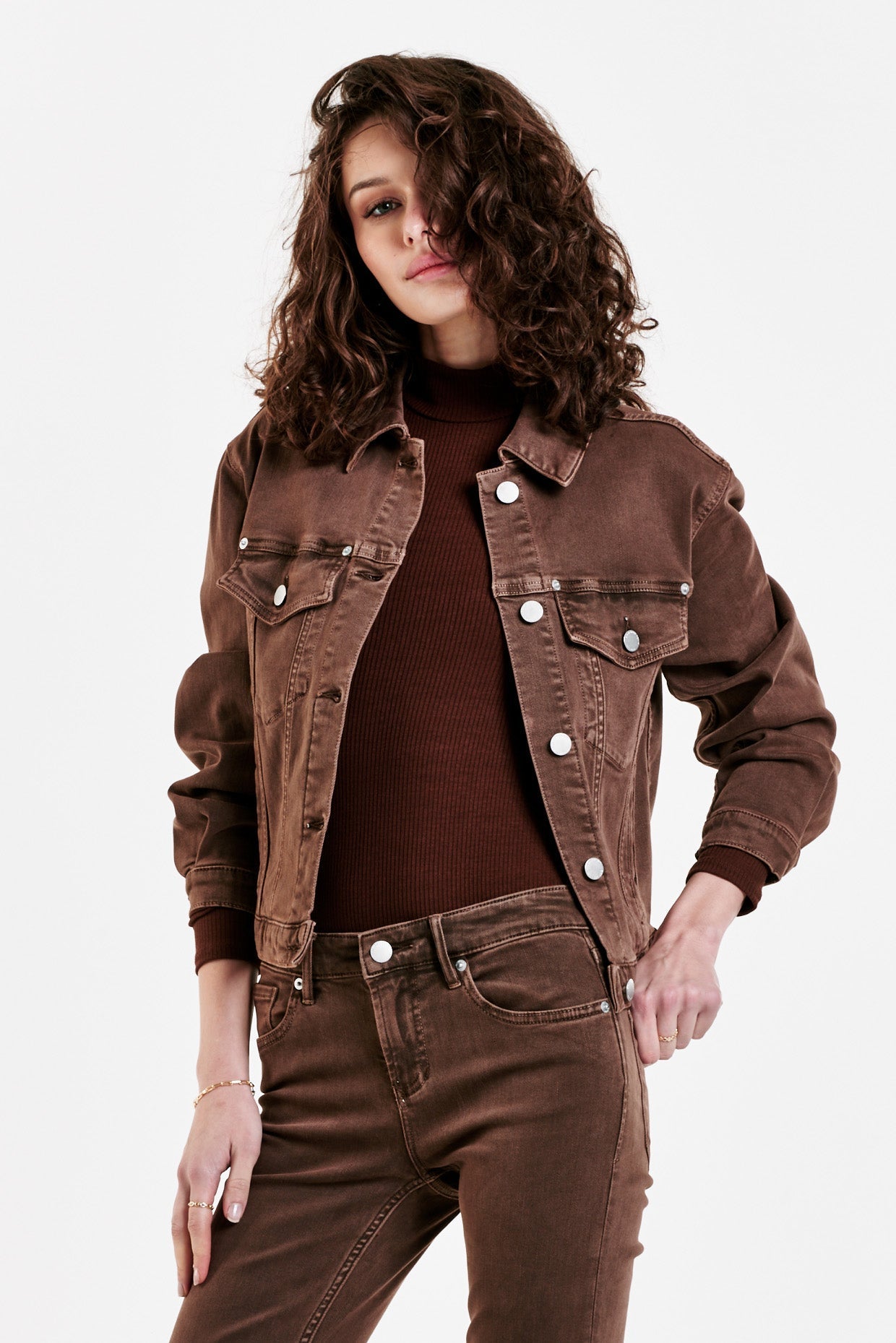 JULES DENIM JACKET - ROOT BEER – Kingfisher Road