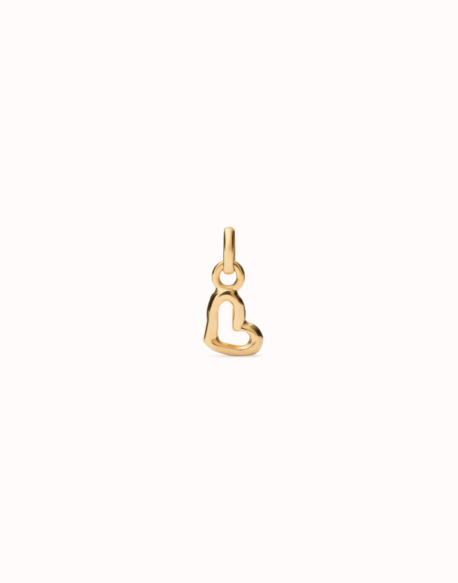 SMALL SIDEWAYS HEART OUTLINE CHARM-GOLD – Kingfisher Road