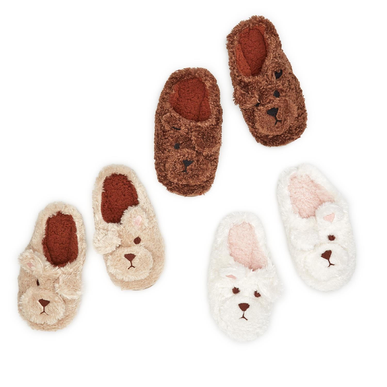 PLUSH TEDDY SLIPPERS | Kingfisher Road | Online Boutique