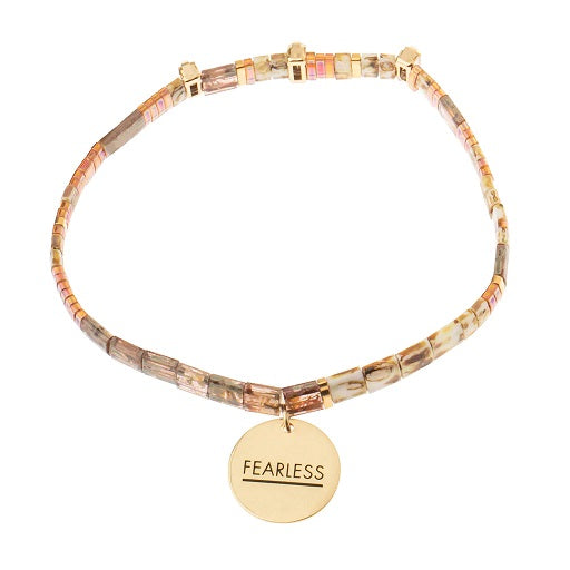 FEARLESS MIYUKI CHARM BRACELET-GOLD – Kingfisher Road